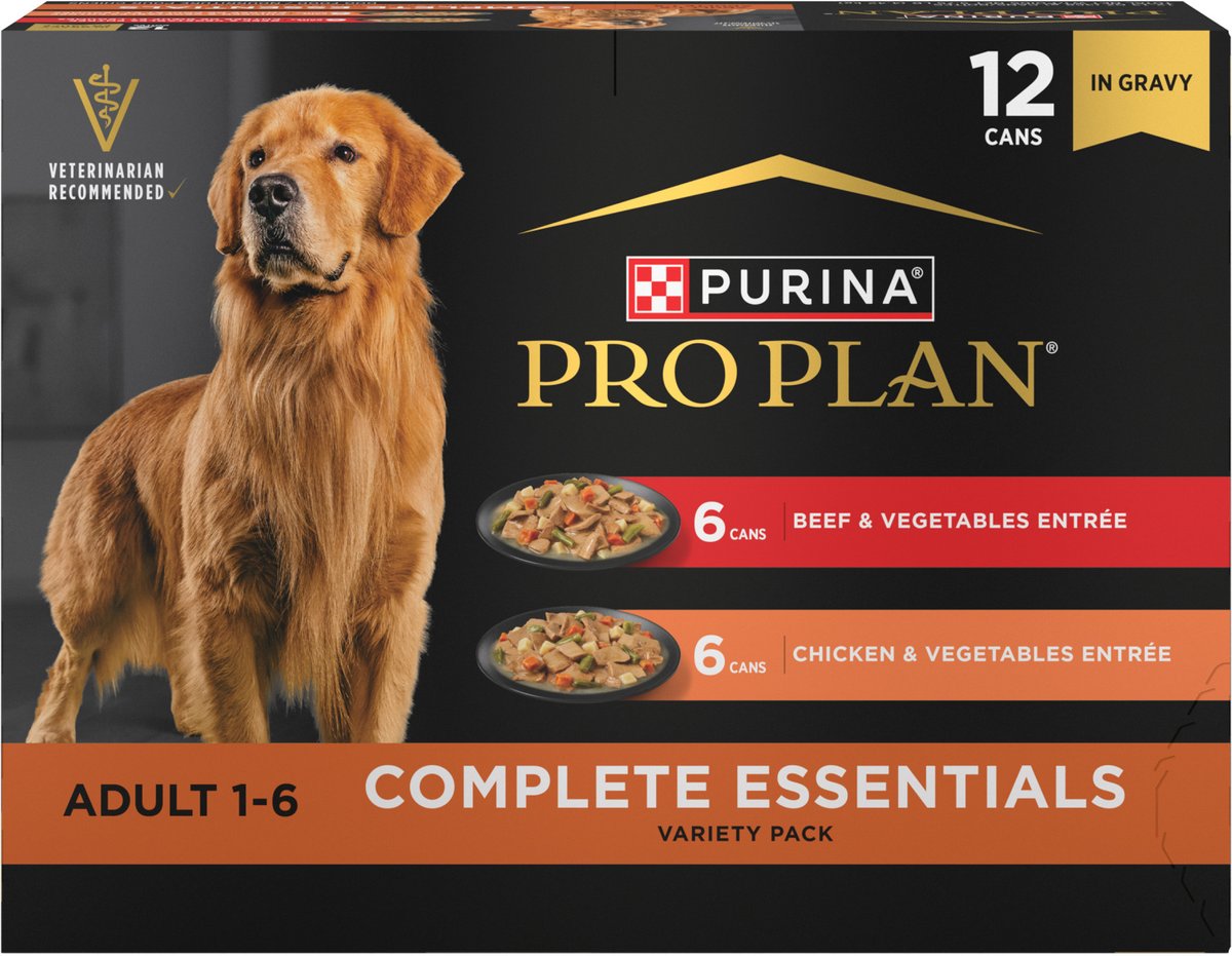 PURINA PRO PLAN Complete Essentials Variety Pack Beef & Vegetable ...