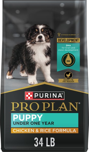 PURINA PRO PLAN High Protein Chicken & Rice Formula Dry Puppy Food, 34 ...