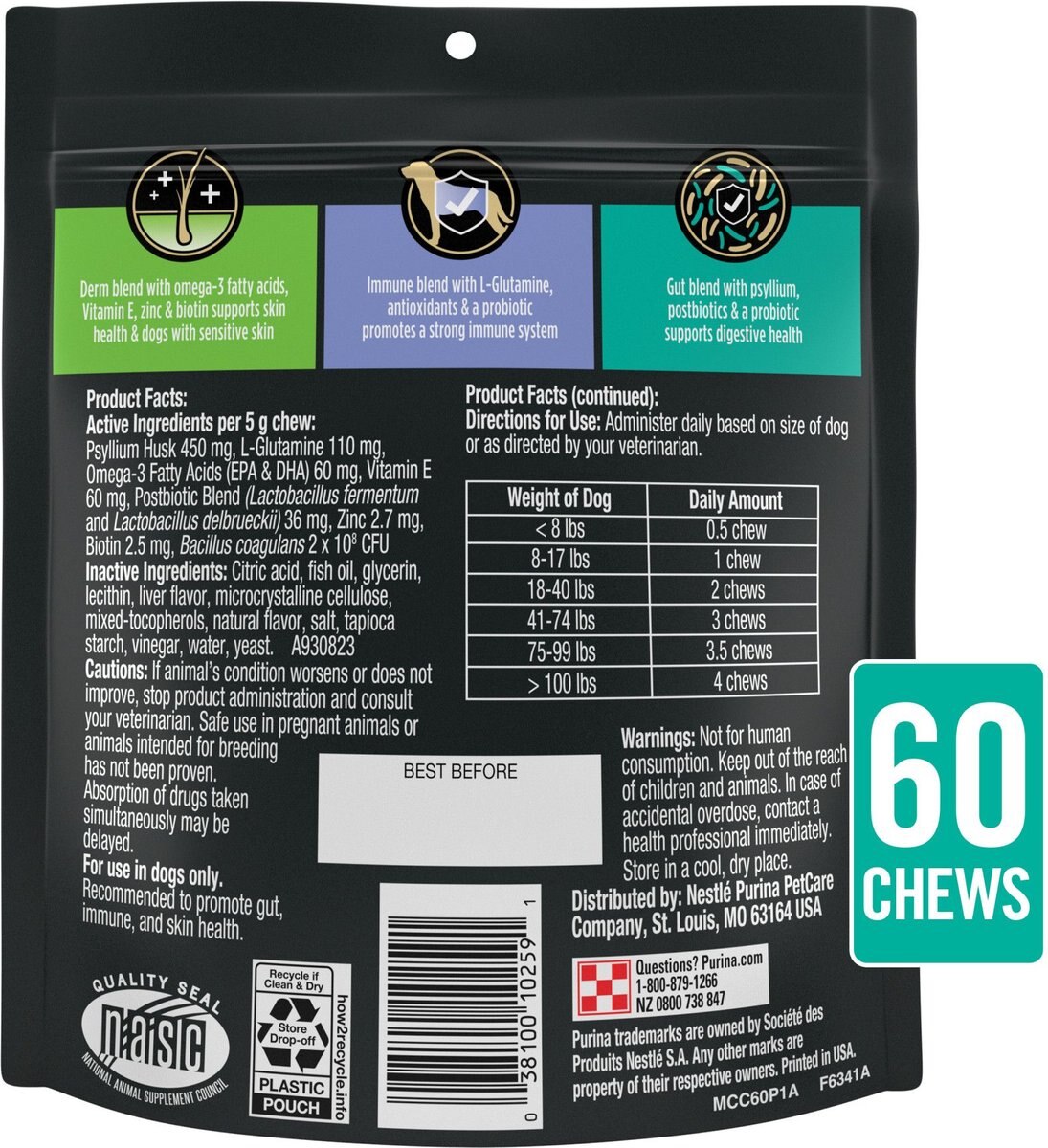 PURINA PRO PLAN VETERINARY DIETS Multi Care Soft Chew Supplement for ...