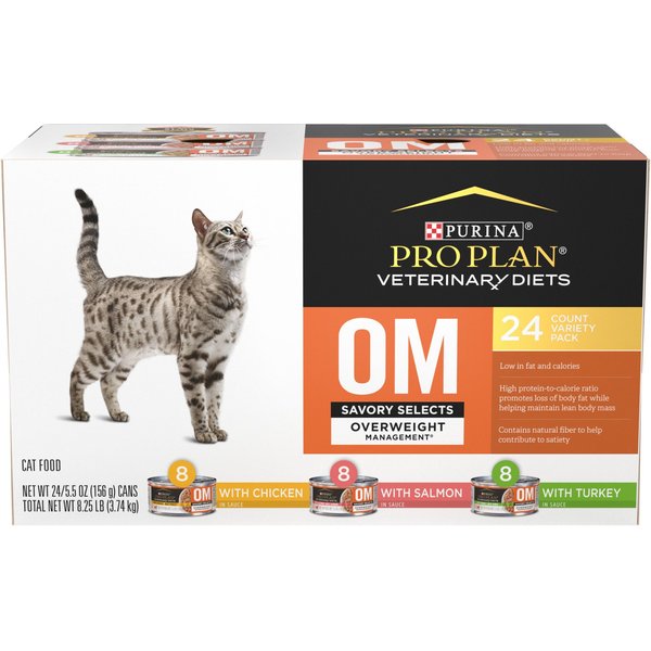 PURINA PRO PLAN VETERINARY DIETS OM Overweight Management Wet Cat Food ...