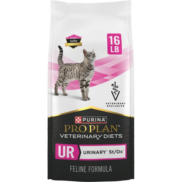 PURINA PRO PLAN VETERINARY DIETS UR St/Ox Urinary Dry Cat Food, 16-lb ...