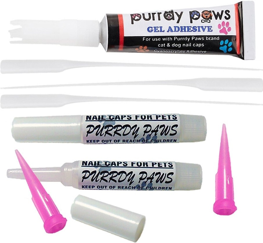 PURRDY PAWS Soft Cat Nail Caps, Seafoam Glitter, Small, 40 count ...