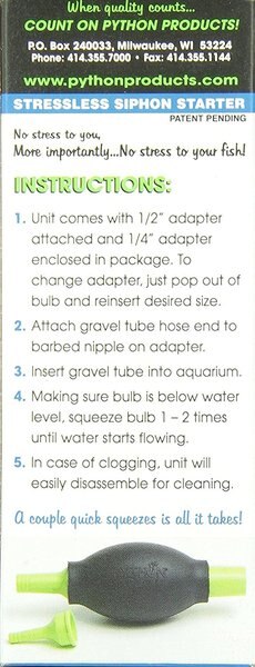 PYTHON Squeeze Stressless Siphon Starter for Aquariums - Chewy.com