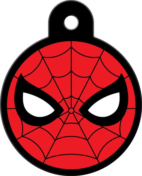 QUICK-TAG Marvel Spiderman Eyes Circle Dog ID Tag - Chewy.com