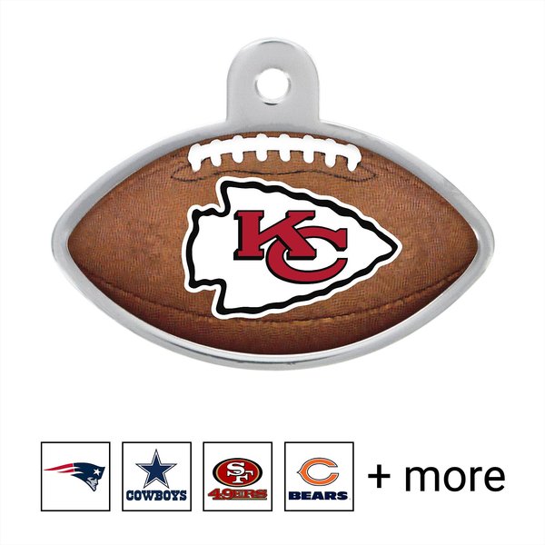 QUICK-TAG NFL Football Personalized Dog & Cat ID Tag, Large, Kansas ...