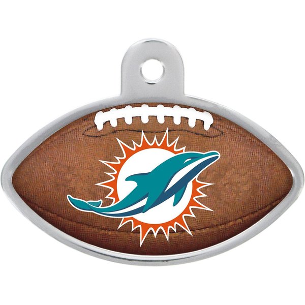 QUICK-TAG NFL Football Personalized Dog & Cat ID Tag, Large, Miami ...