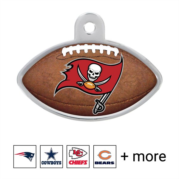 QUICK-TAG NFL Bone Personalized Dog ID Tag, Large, Chicago Bears ...