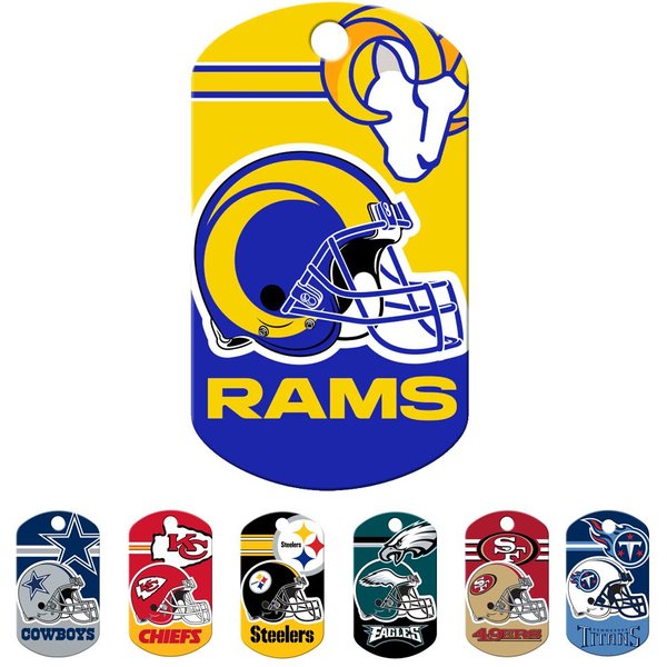 QUICK-TAG NFL Bone Personalized Dog ID Tag, Large, San Francisco 49ers ...