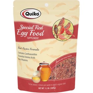 QUIKO Special Red Egg Food Supplement for Red Factor Canaries, 1.1-lb ...