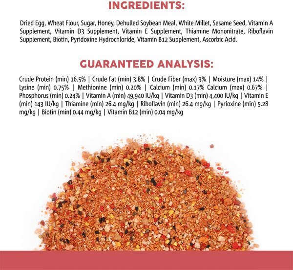 QUIKO Special Red Egg Food Supplement for Red Factor Canaries, 1.1-lb ...