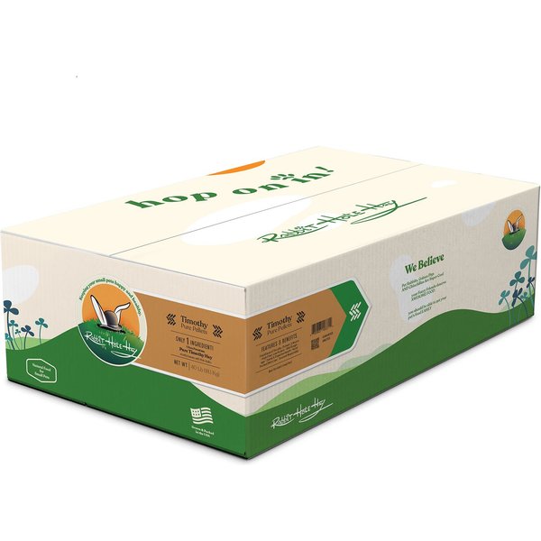 RABBIT HOLE HAY Ultra Premium All Natural Pure Timothy Pellets for ...