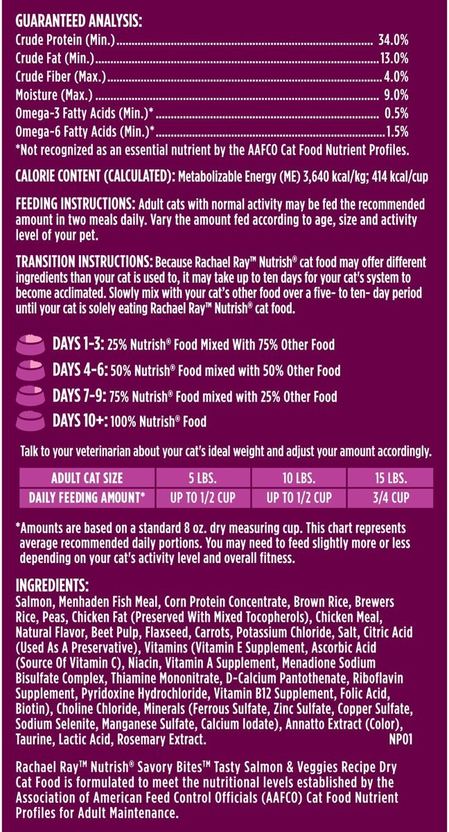 Out of Stock - RACHAEL RAY NUTRISH Savory Bites Tasty Salmon & Veggies ...