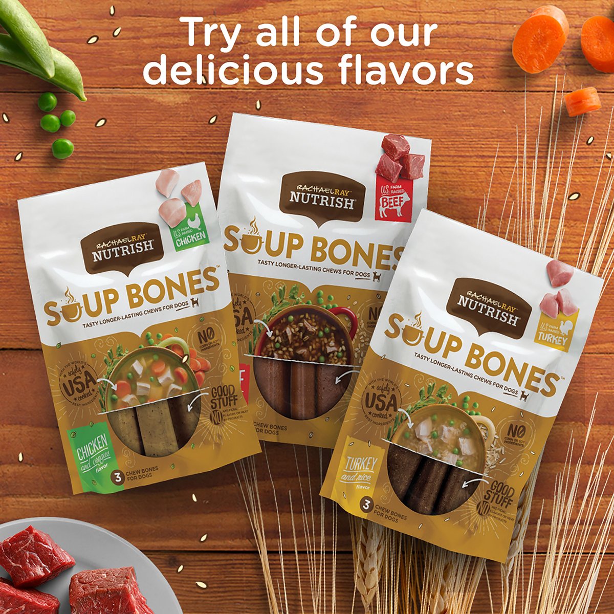 Temporarily Unavailable - RACHAEL RAY NUTRISH Soup Bones Long Lasting ...