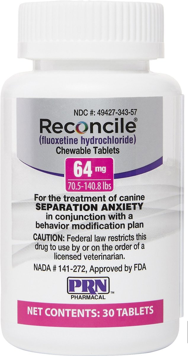 RECONCILE (fluoxetine hydrochloride) Tablets for Dogs, 64-mg - Easy ...
