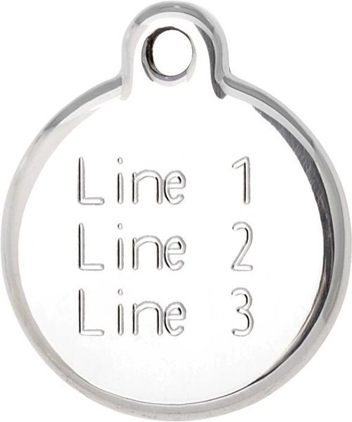 RED DINGO Alphabet Stainless Steel Personalized Dog & Cat ID Tag ...