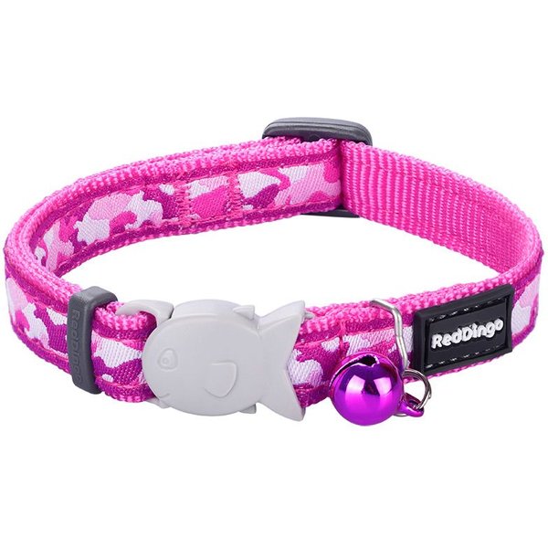 RED DINGO Horizontal Stripes Cat Collar, Pink - Chewy.com