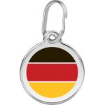 RED DINGO USA Flag Stainless Steel Personalized Dog & Cat ID Tag, Large ...