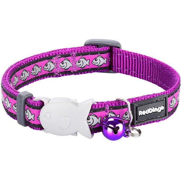 PAWTITAS Nylon Reflective Breakaway Cat Collar with Bell, Teal, 7 to 11 ...