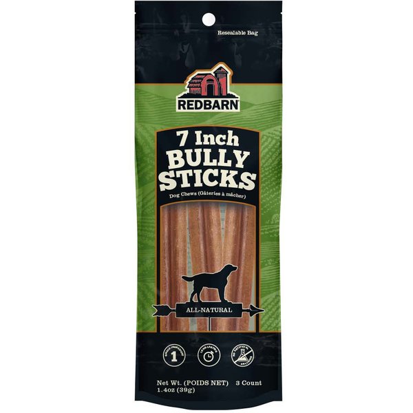 REDBARN Premium 7" Bully Sticks Dog Treat, 3 count - Chewy.com