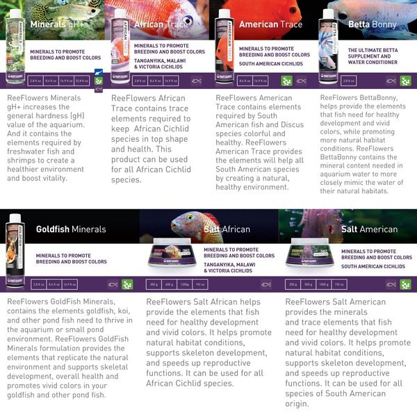 Out of Stock - REEFLOWERS African Trace Fish Aquarium Water Conditioner ...