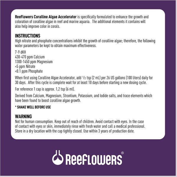 Out of Stock - REEFLOWERS Coralline Algae Accelerator Fish Aquarium ...