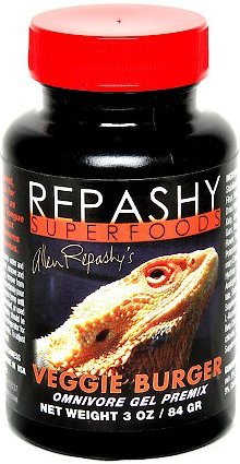 REPASHY SUPERFOODS Veggie Burger Gel Premix Reptile Food, 3-oz bottle ...