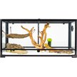 REPTI ZOO Double Hinge Glass Reptile Terrarium, 50-gal - Chewy.com