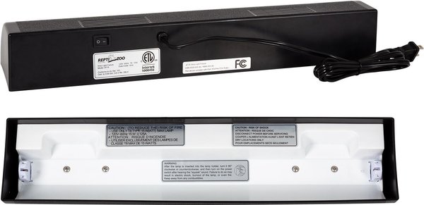 REPTI ZOO T8 UVB Lighting Terrarium Hood & Lamp Kit, 15-watt, black - Chewy.com