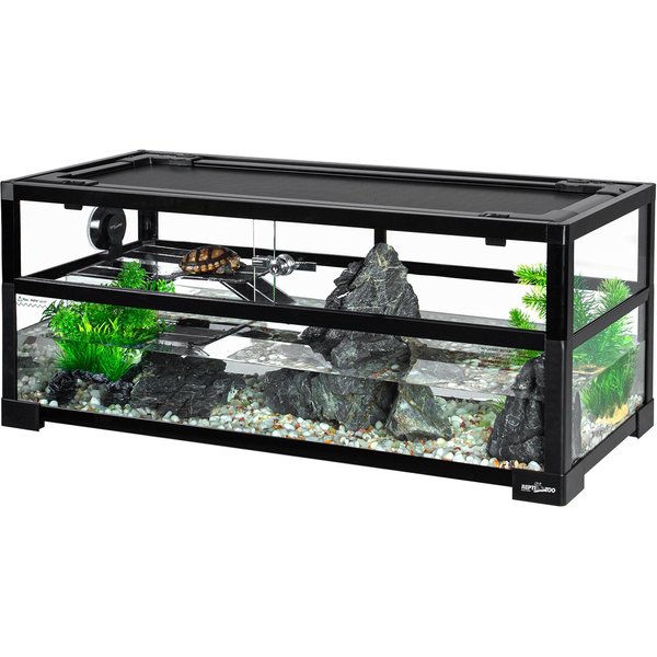 TETRAFAUNA Aquatic Turtle Deluxe Aquarium Kit, 20-gal - Chewy.com