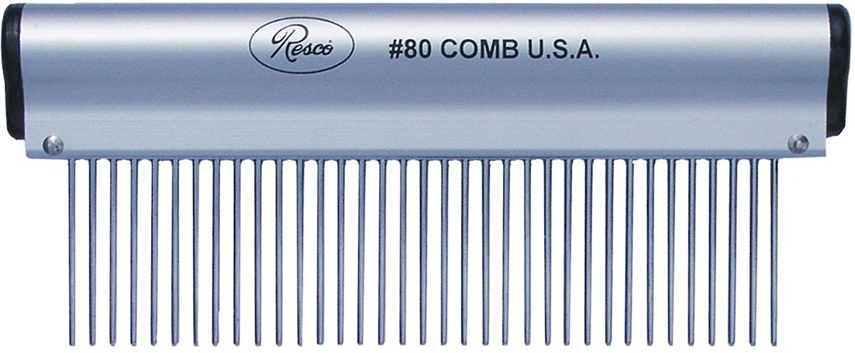 RESCO Ergonomic Series Comb for Dogs, Cats & Small Pets, Medium - Chewy.com
