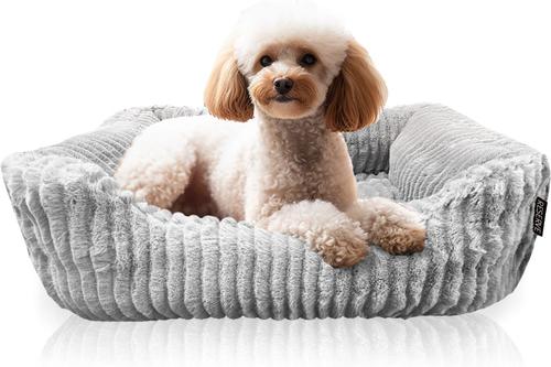 RESERVE Jacquard Cuddler Bolster Dog & Cat Bed, Gray, Medium - Chewy.com
