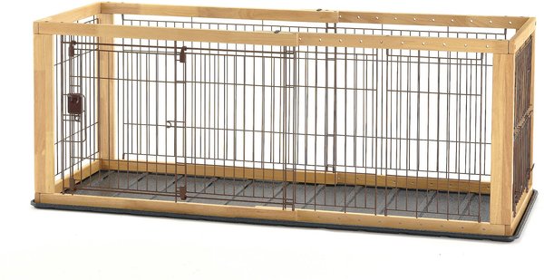RICHELL Expandable Dog Crate, Small, 37-62.2-in L x 24.6-in W x 24-in H ...