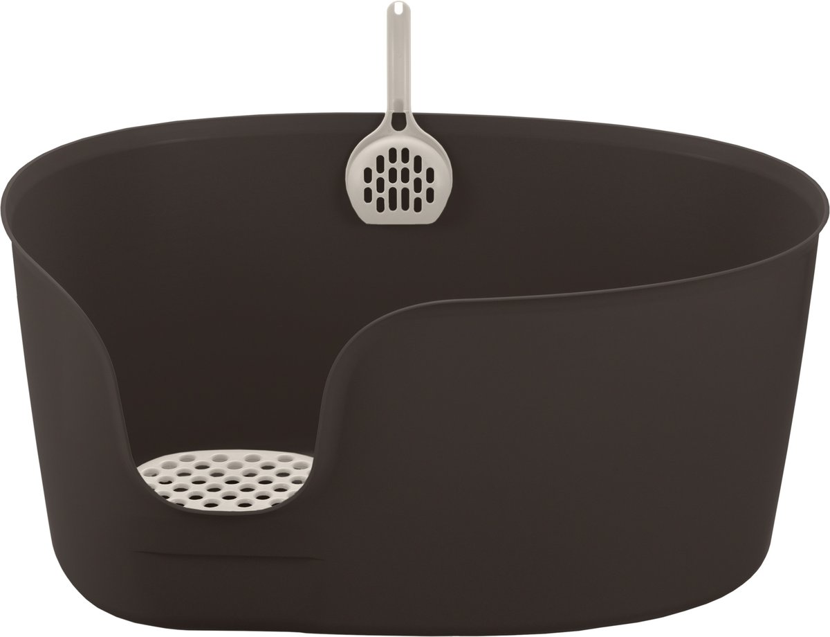 RICHELL PAW TRAX High Wall Cat Litter Box, X-Large, Brown - Chewy.com