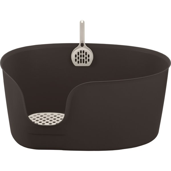 MICHU Container Cat Litter Box, Coral - Chewy.com