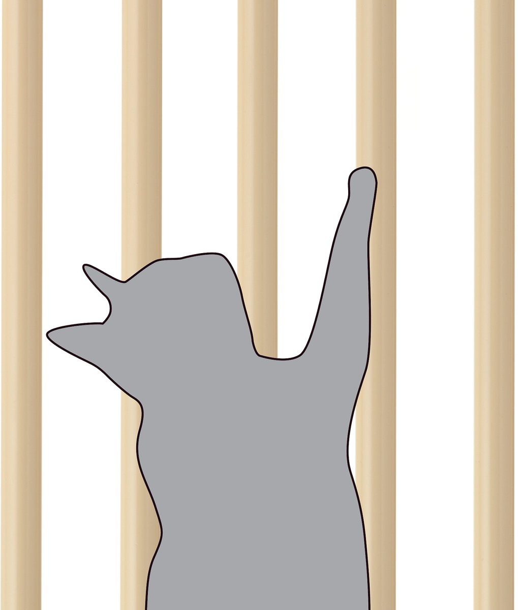 RICHELL Steel Cat Extra Tall Safety Gate, 70-in, Beige - Chewy.com
