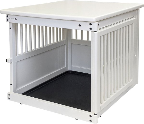 RICHELL Wooden End Table Dog Crate, White, Medium - Chewy.com