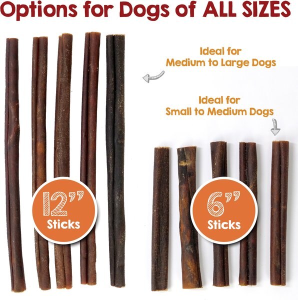 RILEY'S Beef Collagen Sticks 12-inch Natural Dog Chew Treats, 10 count ...