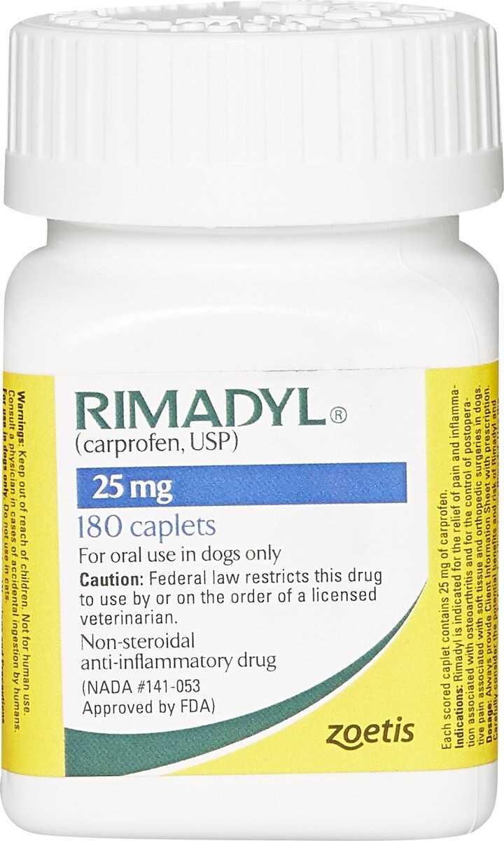RIMADYL (Carprofen) Caplets for Dogs, 25-mg - Easy Refills | Chewy Rx