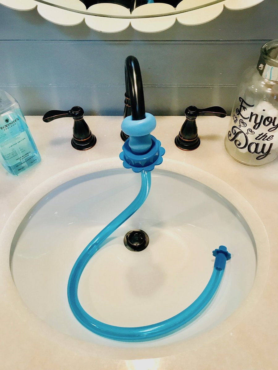 RINSEROO Bathe Anywhere Pet Rinser Hose Attachment, 6-ft, Blue - Chewy.com