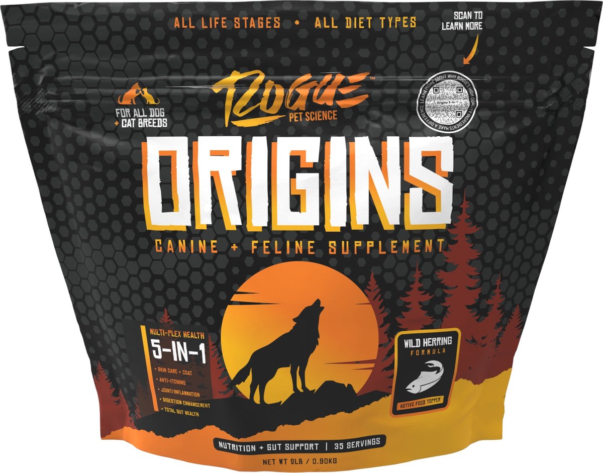 ROGUE PET SCIENCE Origins 5 in 1 Multi-Plex Support Dog & Cat ...