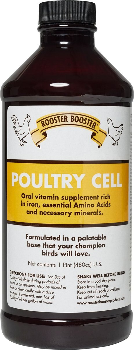 ROOSTER BOOSTER Cell Liquid Vitamin Poultry Supplement, 1-pt bottle, 1 ...