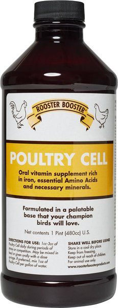 ROOSTER BOOSTER Cell Liquid Vitamin Poultry Supplement, 1-pt bottle, 1 ...