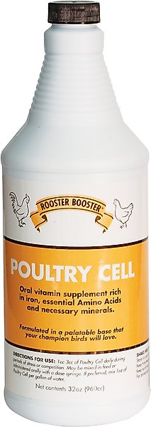 ROOSTER BOOSTER Cell Liquid Vitamin Poultry Supplement, 1-pt bottle, 32 ...