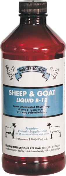 ROOSTER BOOSTER Liquid B-12 Premium Sheep & Goat Supplement, 16-fl oz ...
