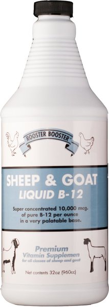 ROOSTER BOOSTER Liquid B-12 Premium Sheep & Goat Supplement, 32-fl oz ...