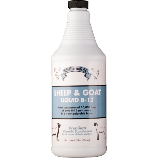 ROOSTER BOOSTER Liquid B-12 Premium Sheep & Goat Supplement, 32-fl oz ...