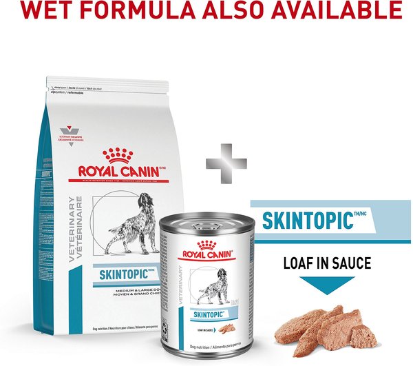 ROYAL CANIN VETERINARY DIET Skintopic Medium & Large Adult Dry Dog Food, 30.86-lb bag - Chewy.com