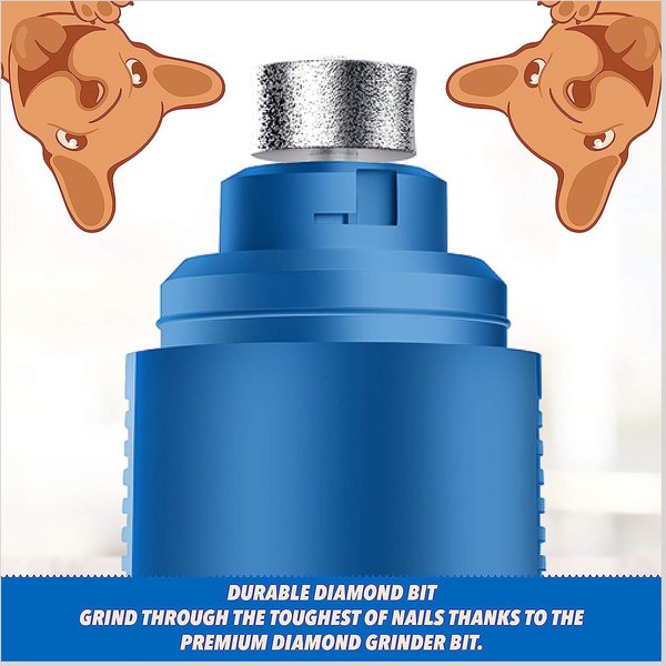 RUFF 'N RUFFUS Upgraded Rechargeable Dog Nail Grinder Kit, Blue - Chewy.com