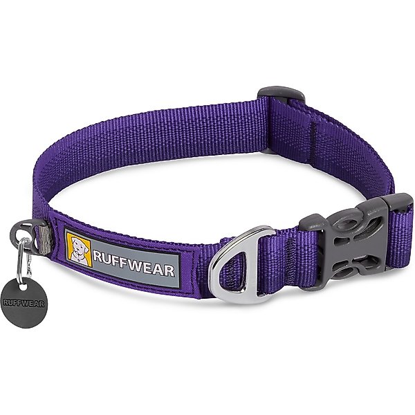 RUFFWEAR Confluence Polyester Reflective Dog Collar, Midnight Blue, 14 ...