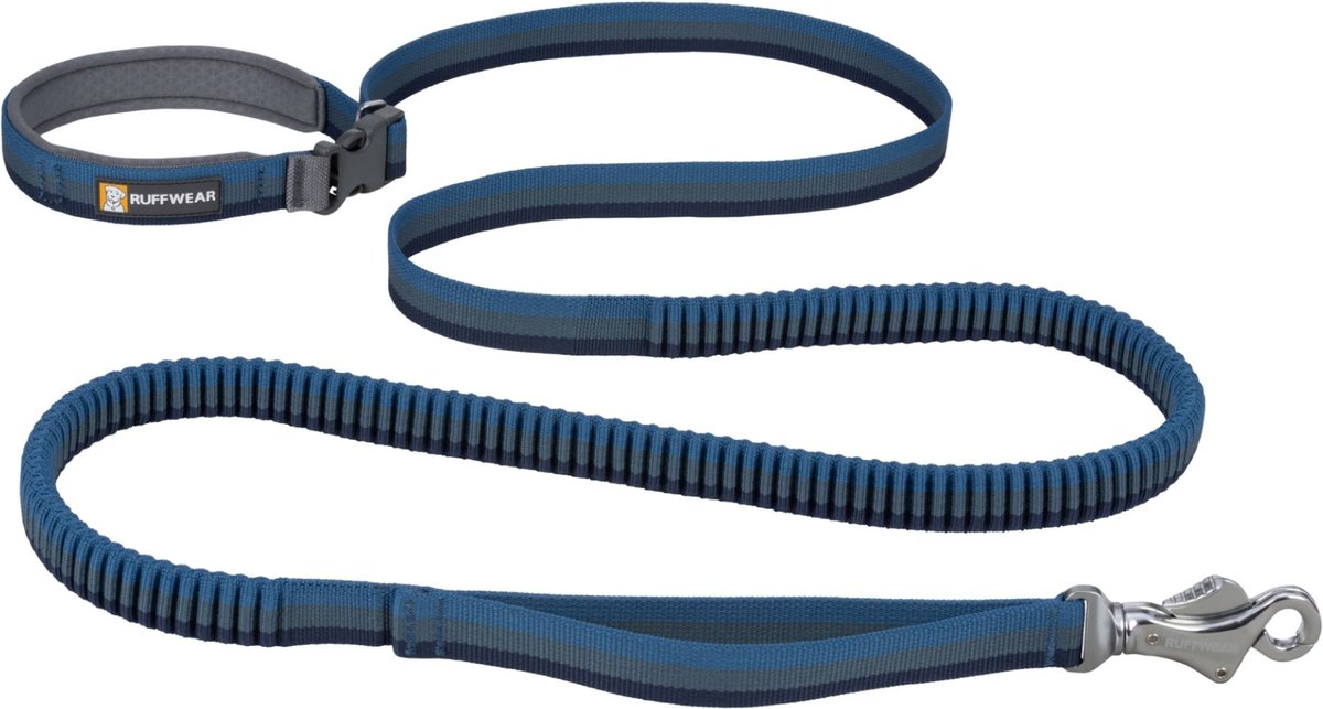 RUFFWEAR Roamer Polyester Running Traffic-Handle Dog Leash, Orion Blue ...